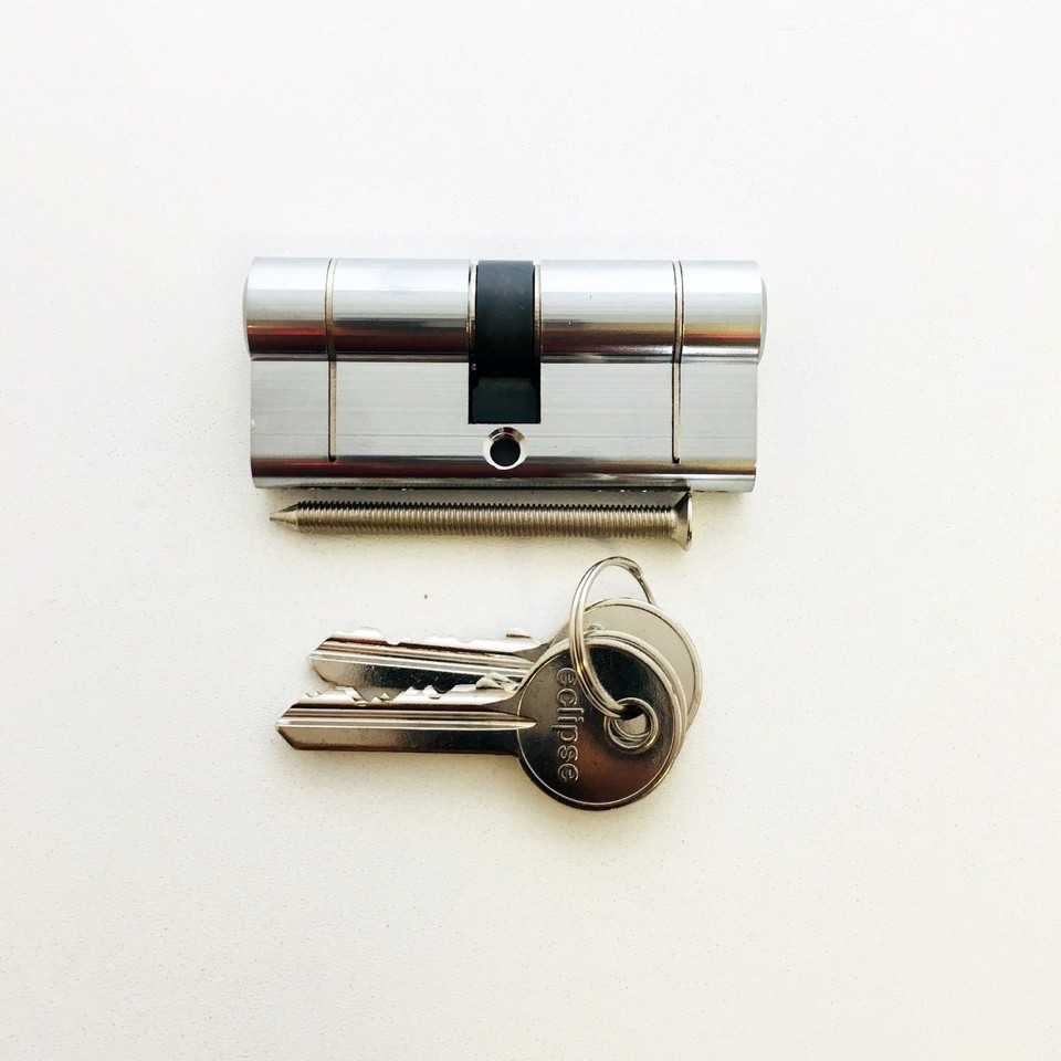 Eclipse Satin EURO Profile KEYED ALIKE Cylinder Upvc Aluminium Door ...