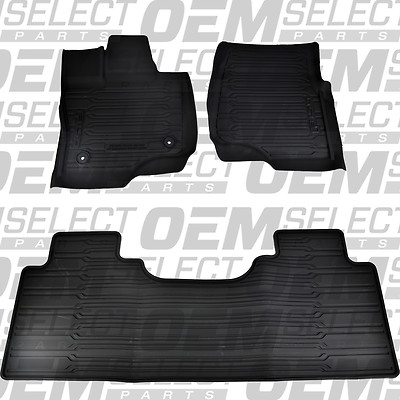 OEM NEW 15-20 Ford F-150 Super Cab TRAY Floor Mat Kit BLACK Rubber All ...