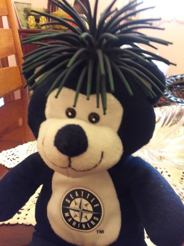 Seattle Mariners 14” Plush Bear MLB with Spike Hair | eBay