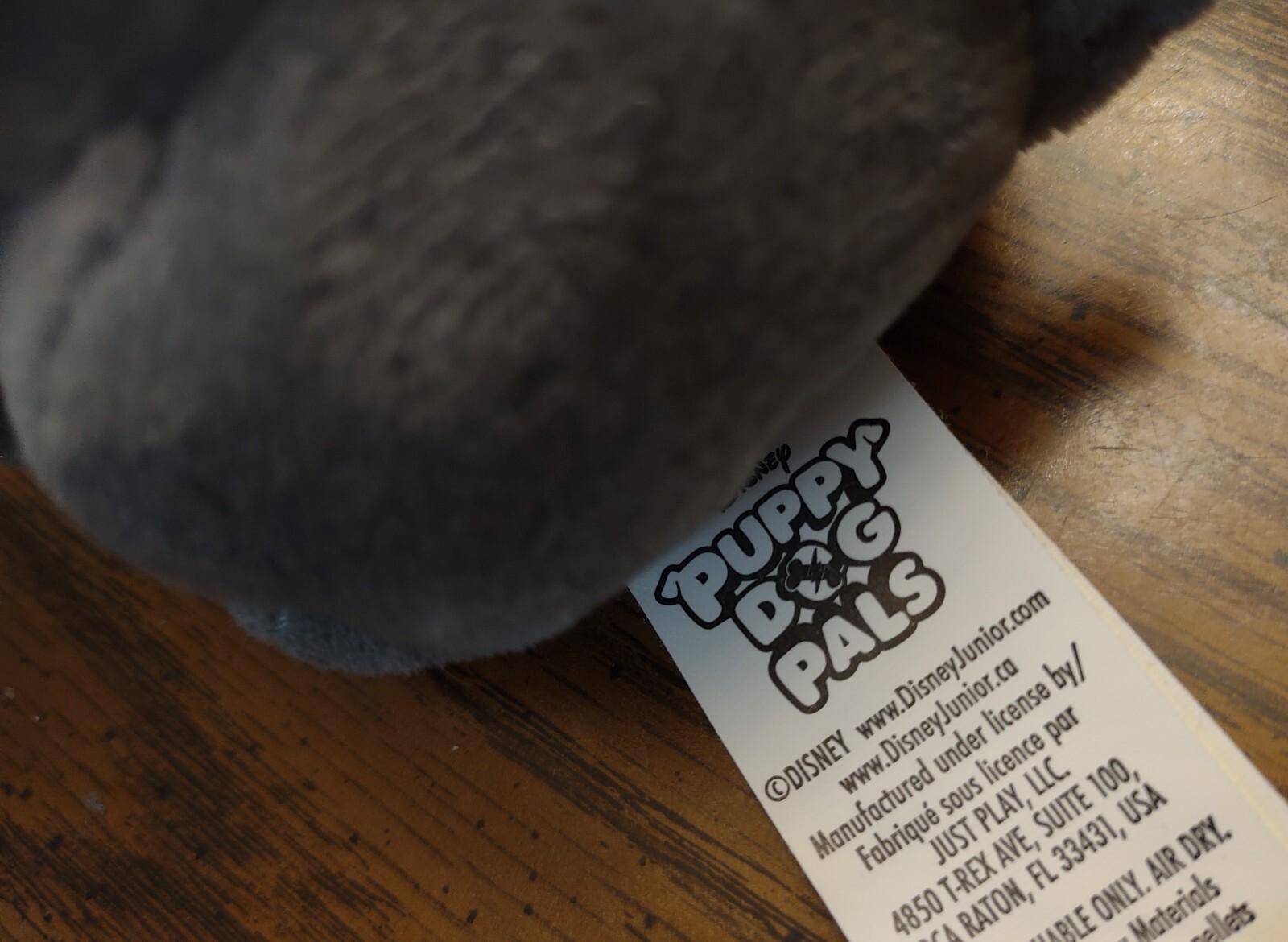 Disney Jr. Puppy Dog Pals Bingo the Gray Dog Stuffed Animal Beanbag ...