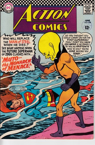 Action Comics #338 Vol 1 (1966) VFN- Silver Age DC Comics 1st Muto ...