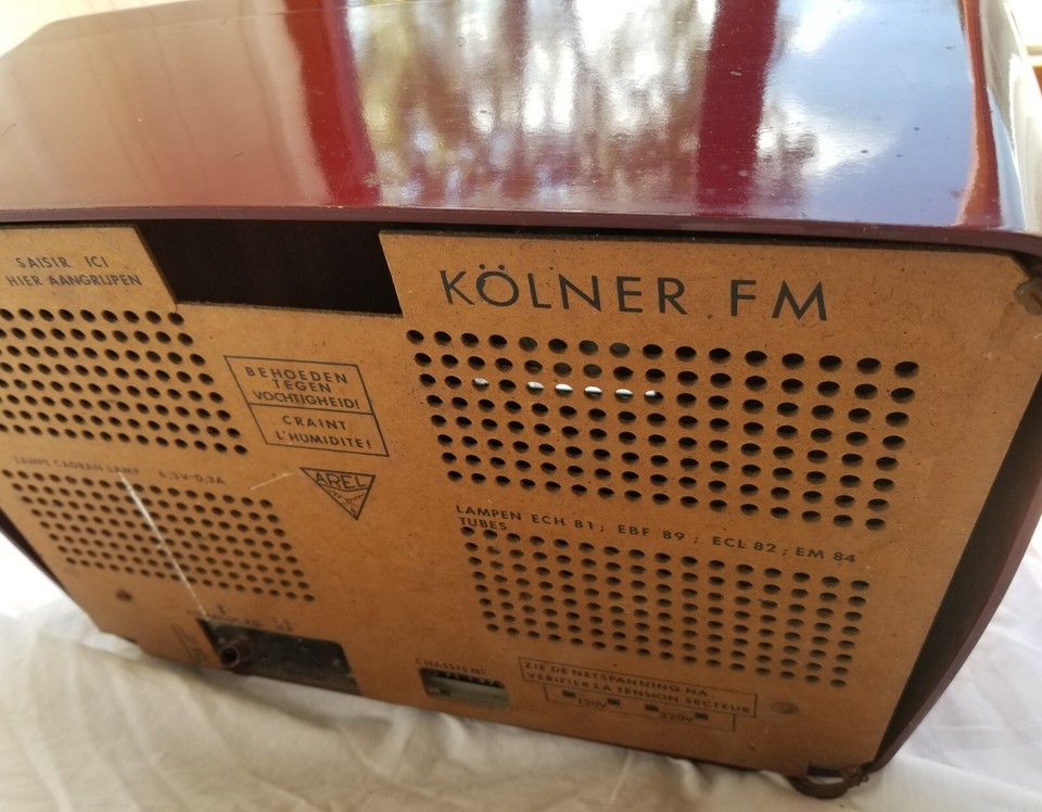 Antique Radio Kölner Bakelite Radio FM Tube, rare Antique Bakelite ...