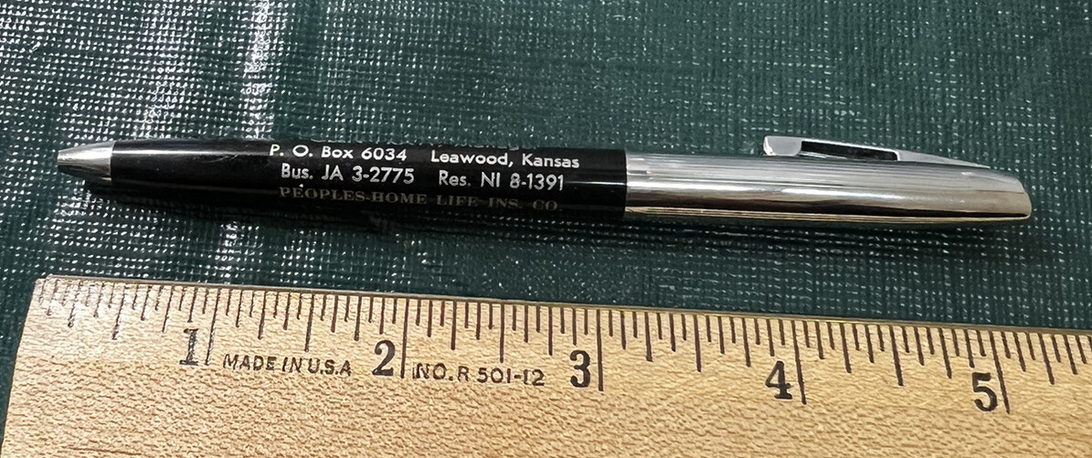 Vintage Sheaffer Ballpoint Advertising Pen With Clip Push Button | eBay