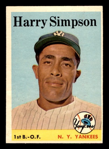 1958 Topps Baseball #299 Harry Simpson EX *e2 | eBay
