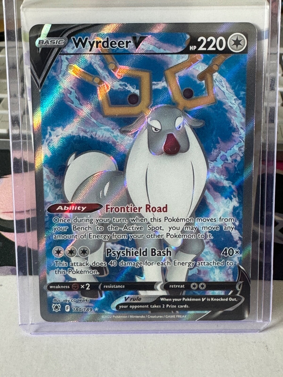 Pokémon TCG Wyrdeer V Astral Radiance 180/189 Holo Full Art Ultra Rare ...