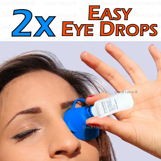 Medipaq 2x Easy Eye Dropper - Bottle Drops Applicator Eyedrop Dispenser ...