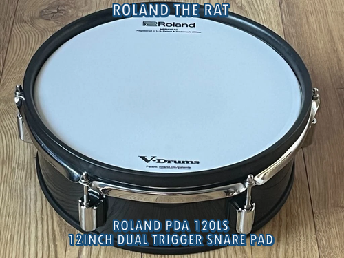 🐀👌ROLAND PDA 120LS BLK /DUAL TRIGGER 12" SNARE PAD/FREE POSTAGE INC👌🐀 ...