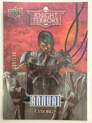 2023-24 Upper Deck DC Annual Cyborg Knight Terrors Red #199/199 Omega ...