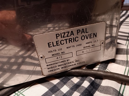WISCO INDUSTRIES PIZZA PAL ELECTRIC OVEN MODEL 412 WORKS GREAT | eBay