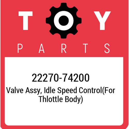 22270-74200 Toyota Valve assy, idle speed control(for thlottle body ...