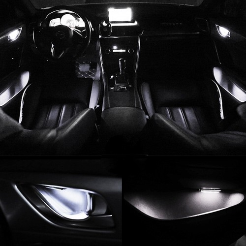LED Car Atmosphere Light 4in1 White Auto Inner Door handle Armrest ...