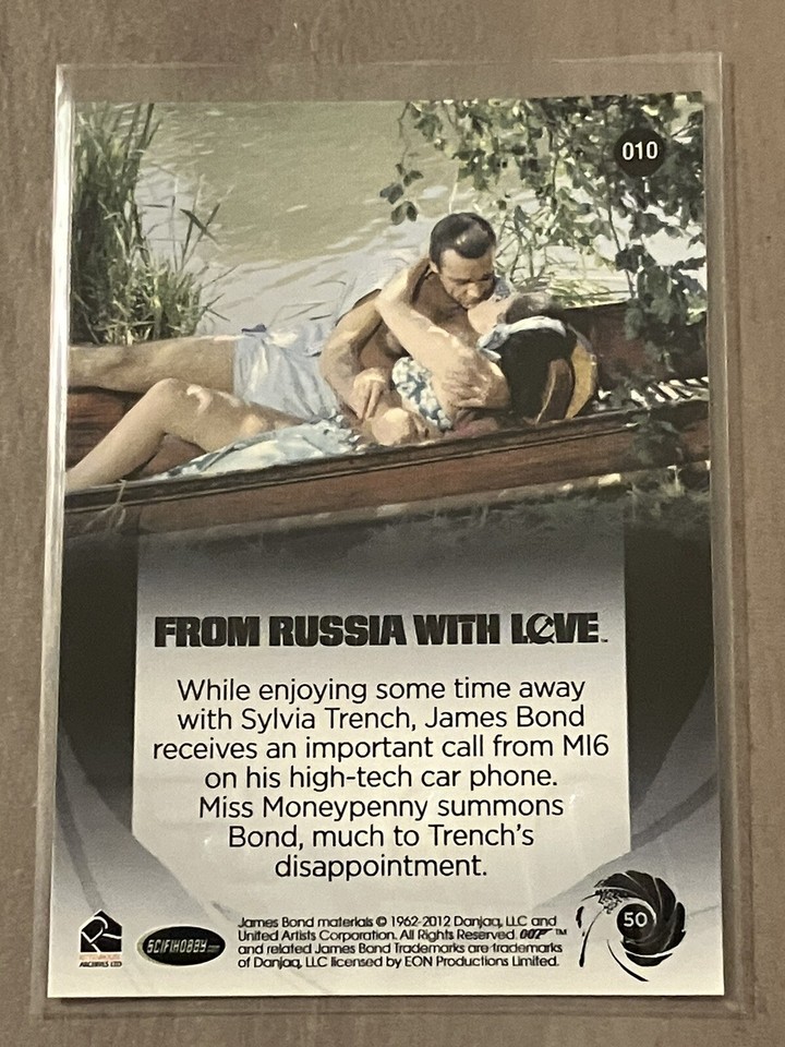 Sean Connery / Sylvia Trench - James Bond 007 Trading Card From Russia With Love | eBay