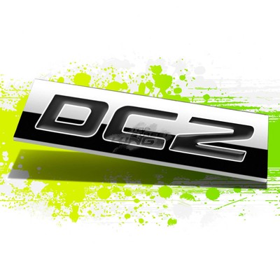 METAL 3D PLATE EMBLEM DECAL LOGO TRIM BADGE POLISHED BLACK DC2 ...