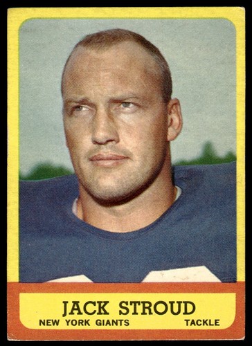 1963 TOPPS JACK STROUD NEW YORK GIANTS #53 | eBay