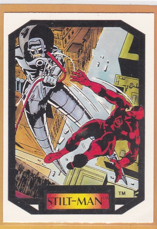 1987 COMIC IMAGES MARVEL UNIVERSE COLOSSAL CONFLICTS STILT-MAN #75 EX+ ...