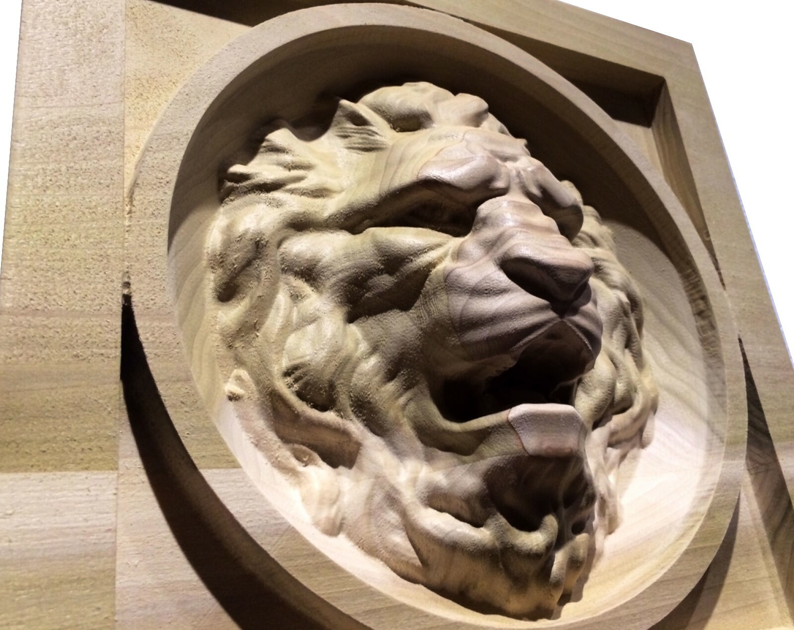 Lion Head Solid Hardwood Square Rosette / Casing Blocks | eBay