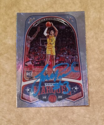 Jordan Poole Warriors NBA Basketball Signed 2019-20 Panini Marquee ...