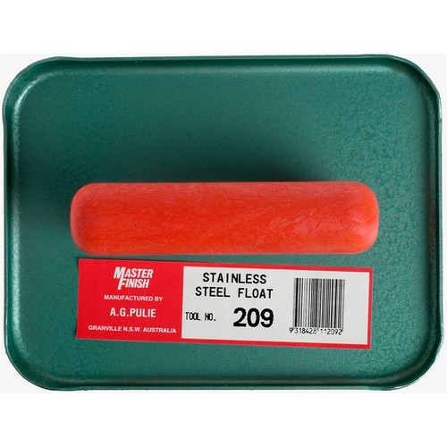 Masterfinish STAINLESS STEEL FLOAT 210mm Masonry Work & DIY Use ...