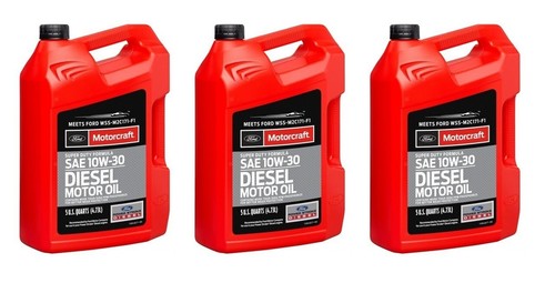 15 Quart Super Duty Diesel SAE 10W-30 Engine Motor Oil Motorcraft WSS ...