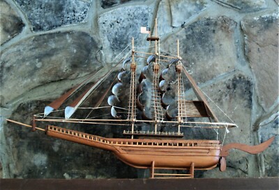 Large Model Tall Ship Wood Sailing Ship Detailed | eBay