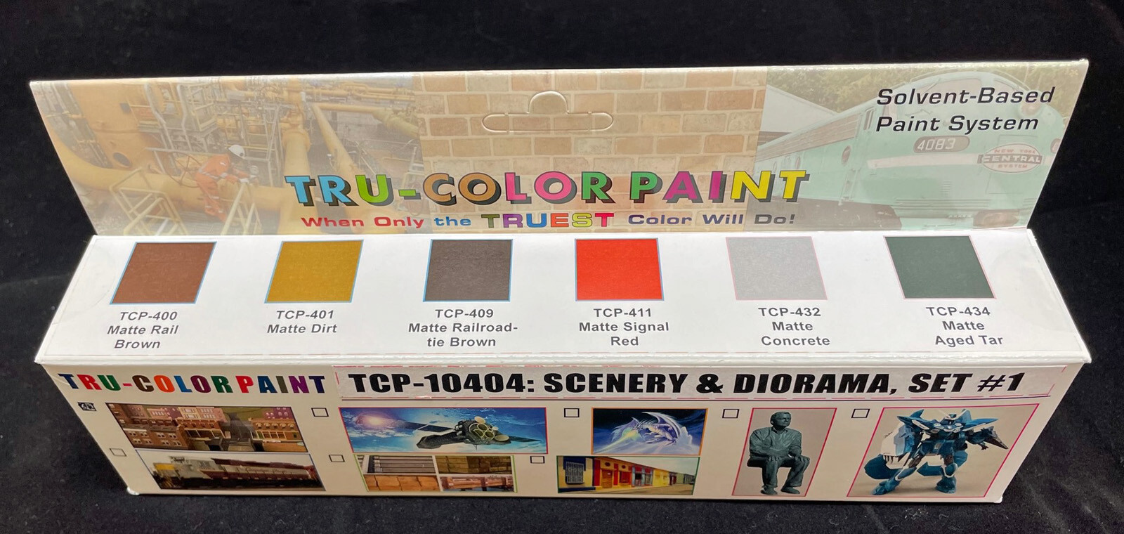 SCENERY & DIORAMA SET #1 (6) 1 OZ TRU-COLOR MODEL RAILROAD PAINT ...