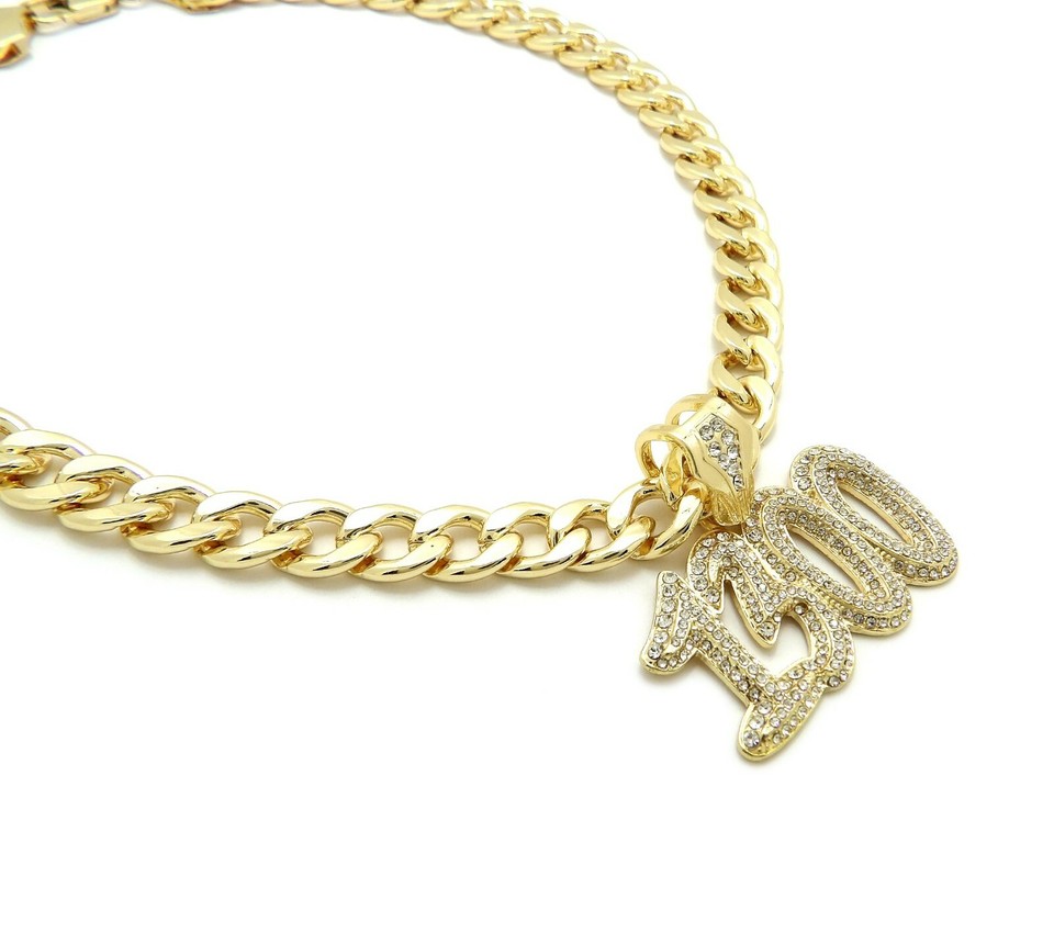 Iced Polo-G 1300 Pendant 11mm/18",20",24" Cuban Chain Hip Hop Necklace ...