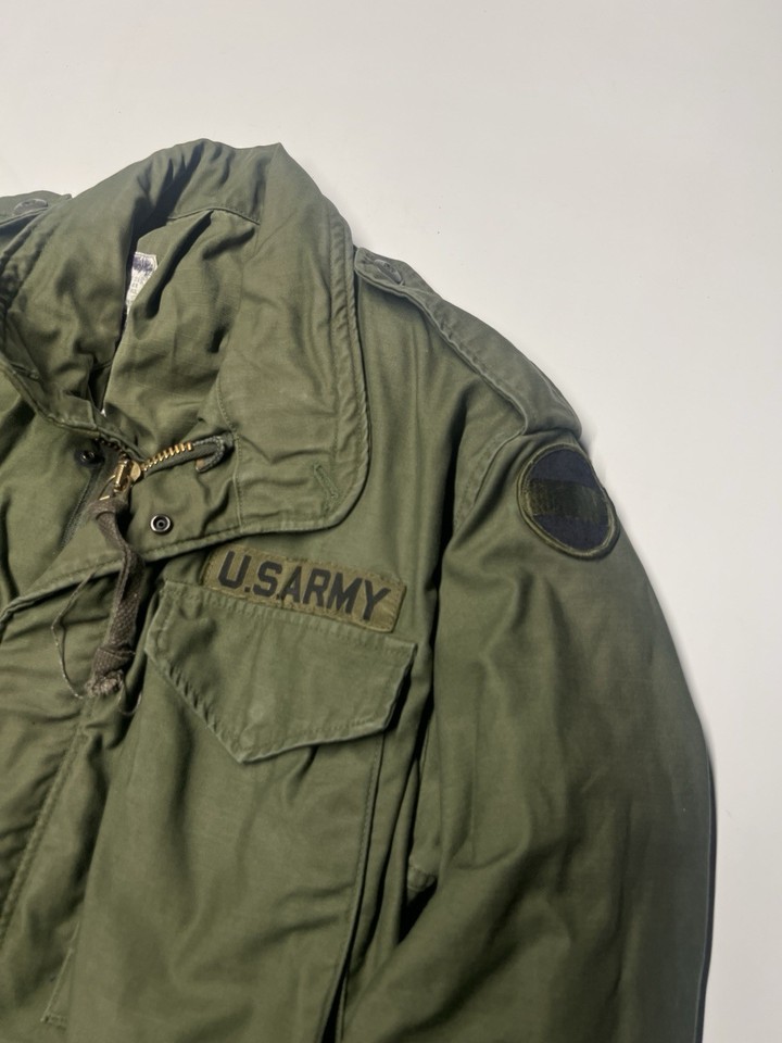 US Military Mens Medium Cold Weather Field Coat M65 OG-107 Army Vintage 60s | eBay