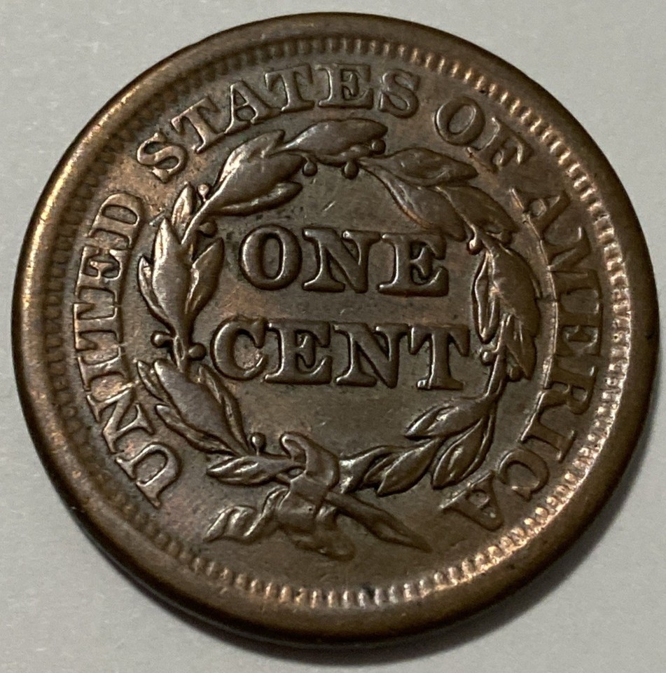 1851 - Braided Hair Large Cent - Exact Coin Imaged #LC420 | eBay