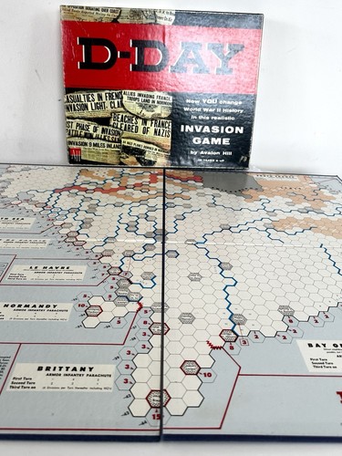AVALON HILL D-DAY WW2 INVASION Board Game World War II Strategy 508 ...