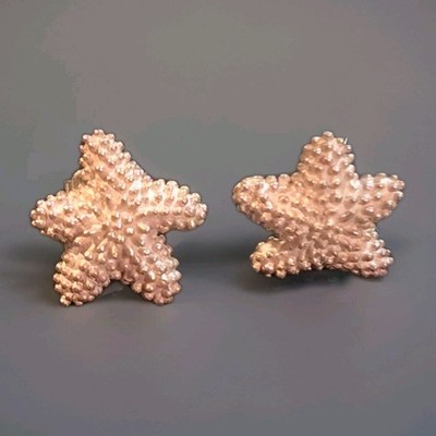 Tiffany & Co . Sterling Silver Bumpy Starfish Earrings with Silver Backs | eBay