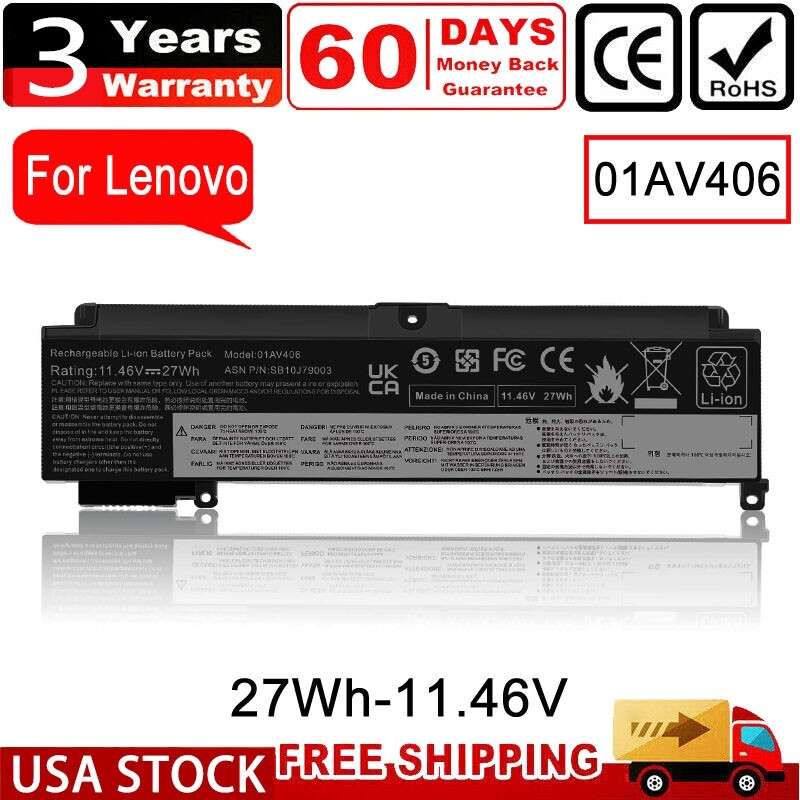 01AV406 Battery For Lenovo ThinkPad T460s T470s 00HW024 00HW025 01AV405 ...