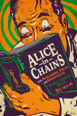 1992 ALICE IN CHAINS Concert Poster Wall Art Print size 11 x 17 inch ...