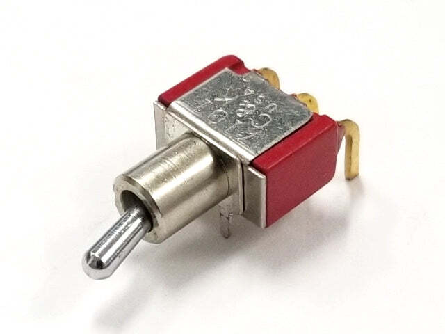 C&K 7101MD9ABE SPDT ON-ON Right Angle Toggle Switch, Horizontal Action ...
