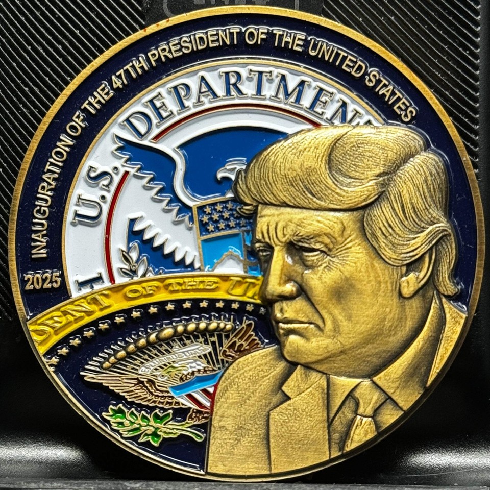 EL17-4 Trump Vance President 47 Challenge Coin CBP Officer Field Ops ...