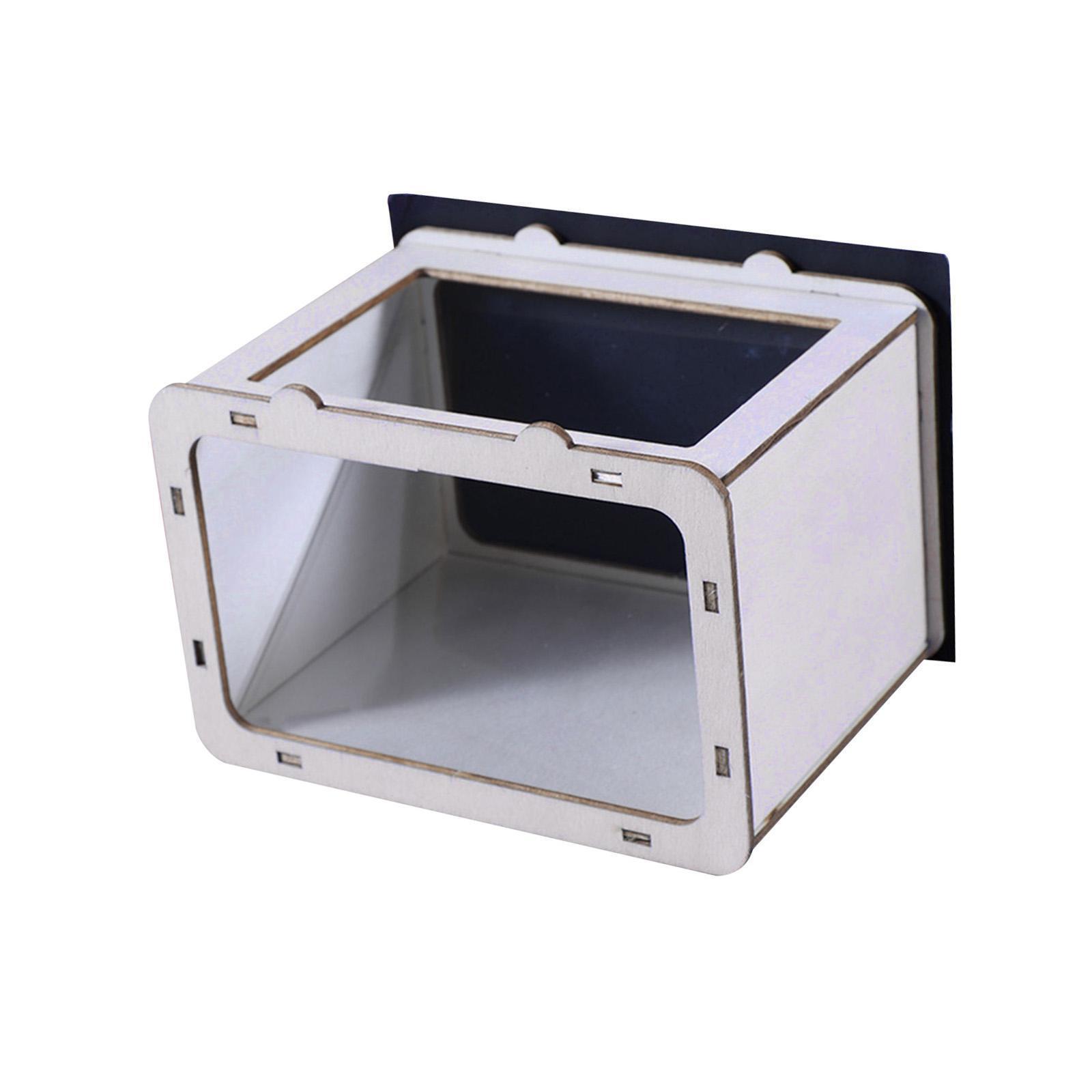 DIY 3D Holographic TV Projection DIY Assembly Wooden 3D Puzzle Science ...