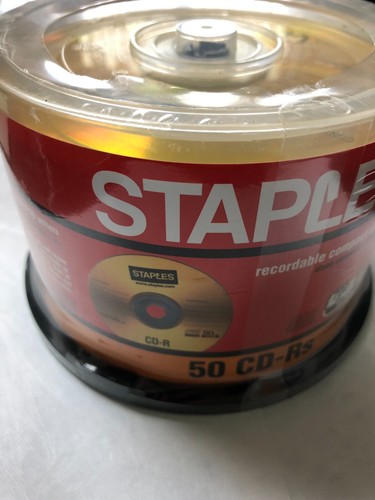 CD-R Recordable Compact Disc Staples 700MB 80MIN 1x-52X CD-R Spindle 50 ...