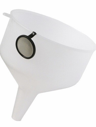 90090 Funnel King White Polyethylene Side Fill Funnel - 144 oz ...