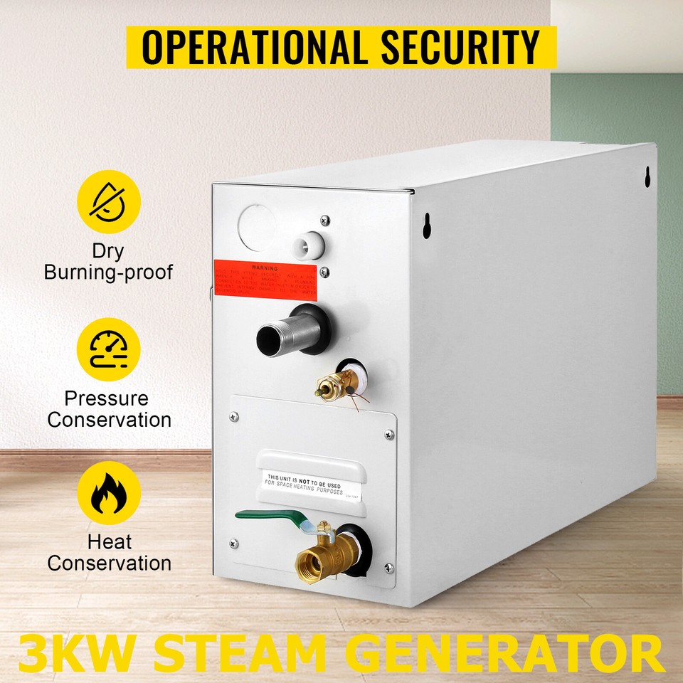 3KW Home Use Steam Machine Steam Generator Sauna Dry Stream Furnace ...