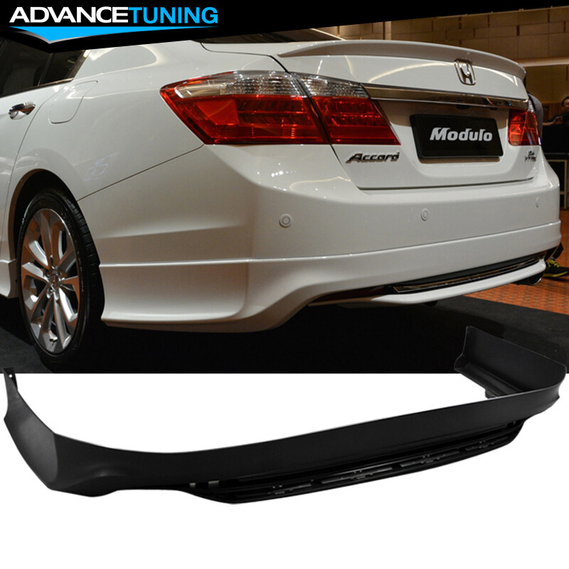 Fits 13-15 Honda Accord 4Door 4DR MD Style Unpainted Rear Bumper Lip ...