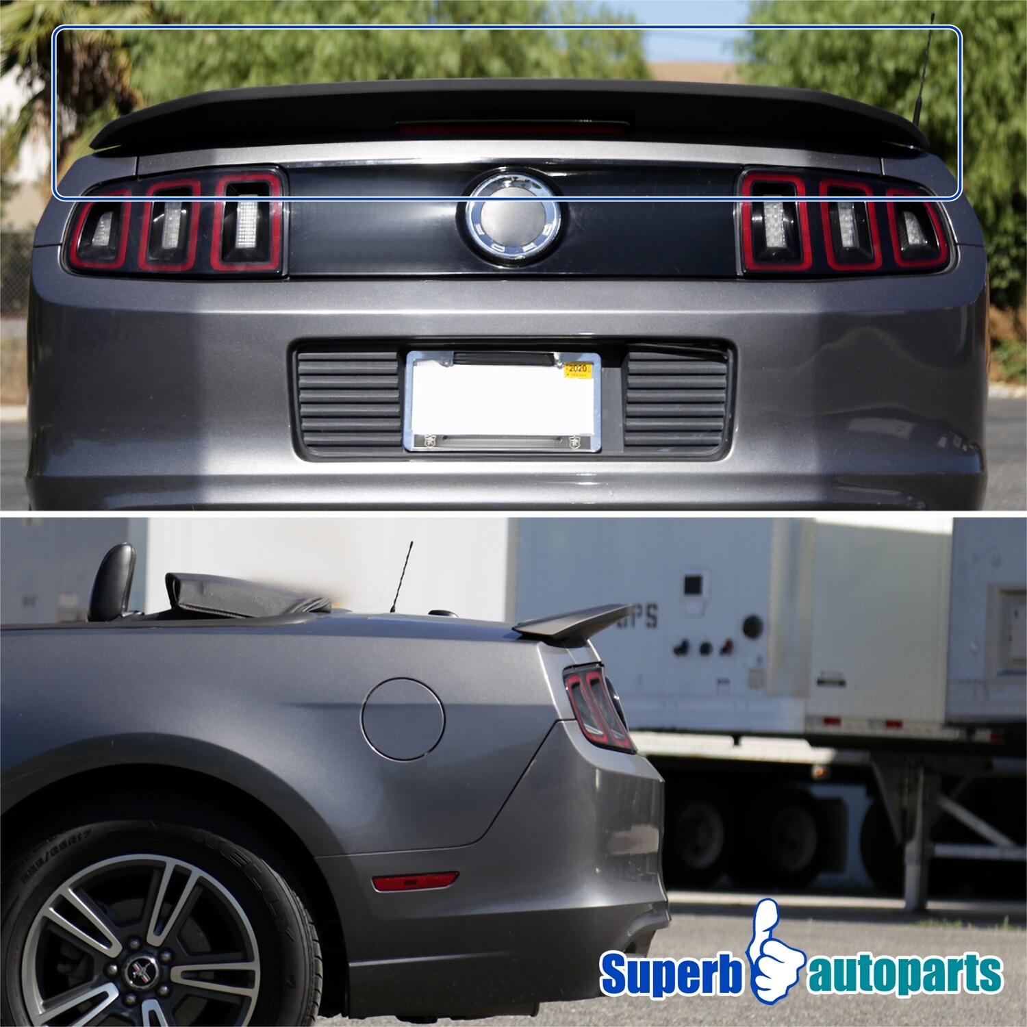 Fits 2010-2014 Ford Mustang Shelby GT500 Factory Style Rear Trunk ...