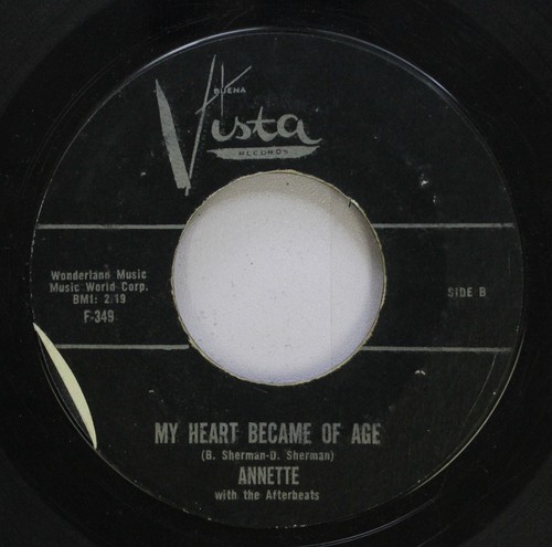 50'S & 60'S 45 Annette - My Heart Became Of Age / First Name Initial On ...