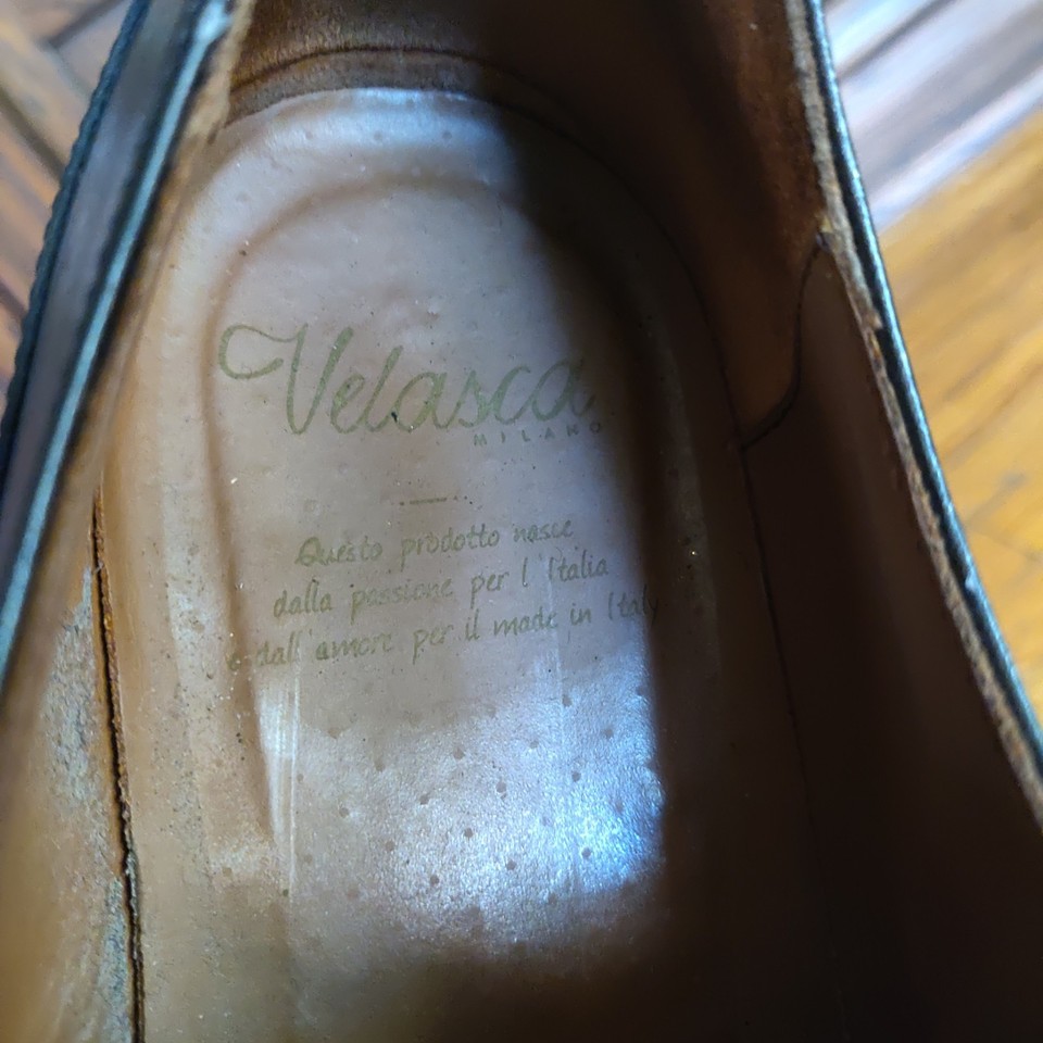 Modern Velasca Milano Giacalustra Black Leather Cap Toe Dress Shoes ...