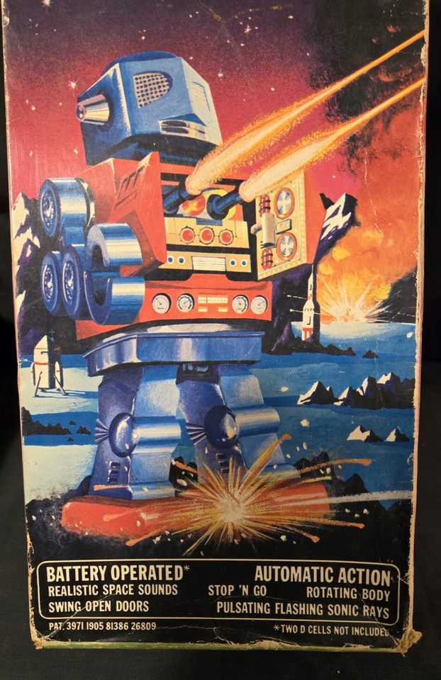 Vintage Very Nice Durham 1960’s Apollo 2000 Tin Litho Robot Made In ...