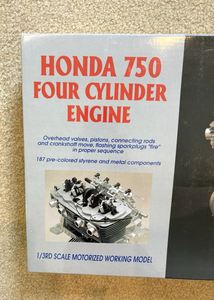 MINICRAFT 11202 70'S HONDA 750 FOUR CYLINDER ENGINE W/ STAND MODEL KIT ...