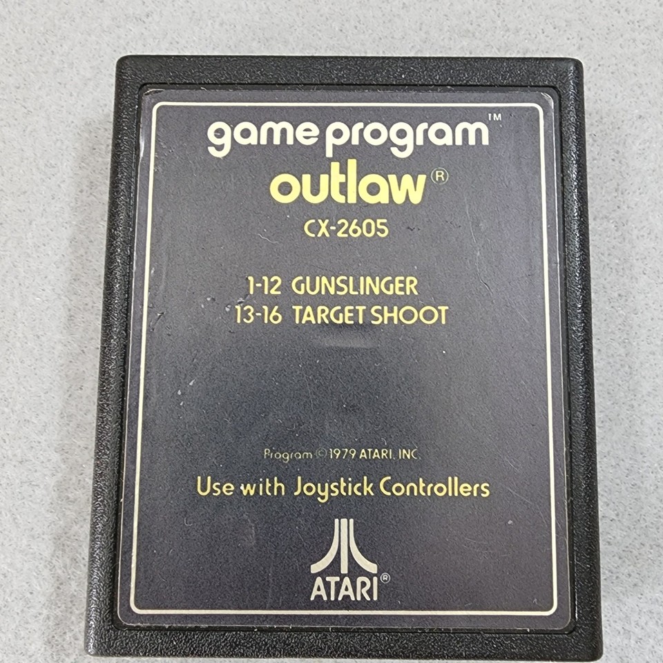 Backgammon, Acey-Deucey & Outlaw: Gunslinger & Target Shoot Atari Games ...