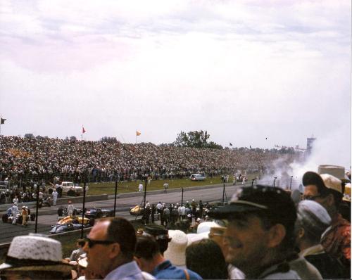 EDDIE SACHS DAVE MacDONALD FATAL CRASH JOHNNY BOYD 1964 INDY 500 8 X 10 ...