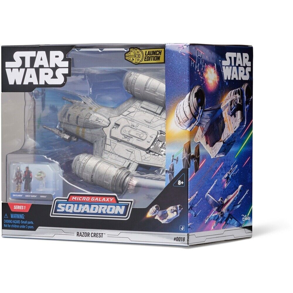 Disney Star Wars Micro Galaxy Squadron: Razor Crest Action Figure Set ...