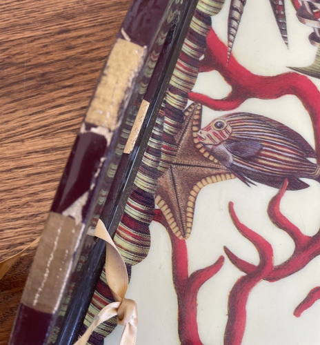 Vintage Annie Modica Decoupage Tray Ocean Fish Coral 20” x 15 ...