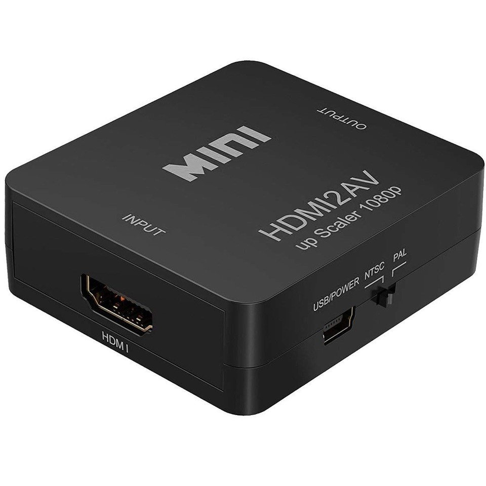 HDMI to RCA Composite Converter Audio Video CVBS AV Adapter HD TV 1080P ...