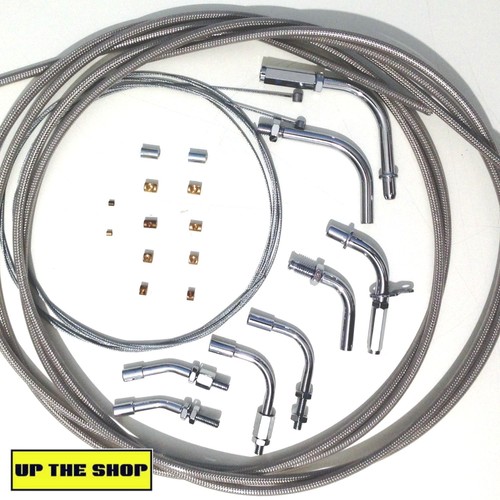 VENHILL S/S Braided DIY Twin Throttle cable kit, 2m long suit Yamaha ...